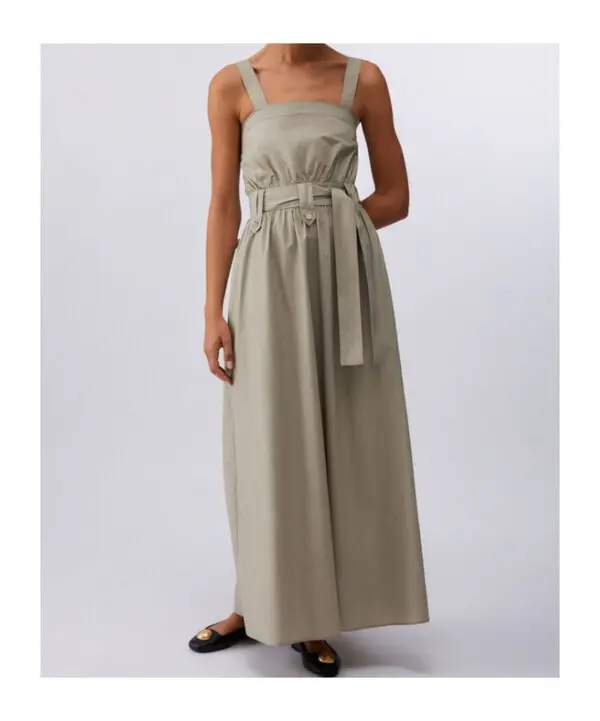 Liu Jo Strappy Belted Maxi Dress - Grey
