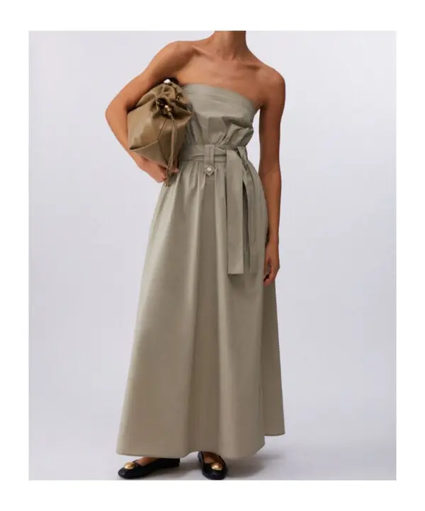 Liu Jo Strappy Belted Maxi Dress - Grey