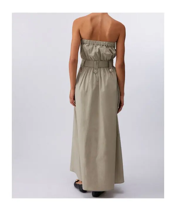 Liu Jo Strappy Belted Maxi Dress - Grey
