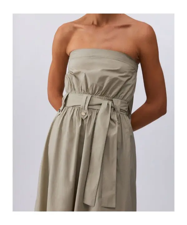 Liu Jo Strappy Belted Maxi Dress - Grey