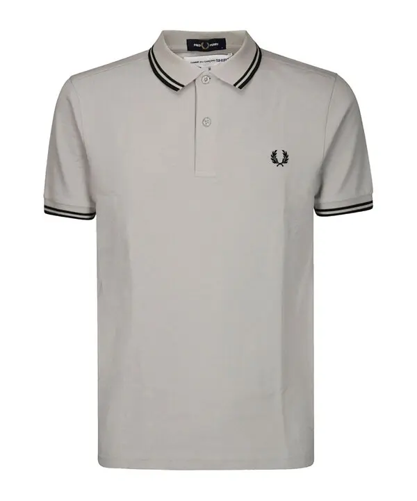 Comme Des Garçons Short-sleeved Polo Shirt - Gray