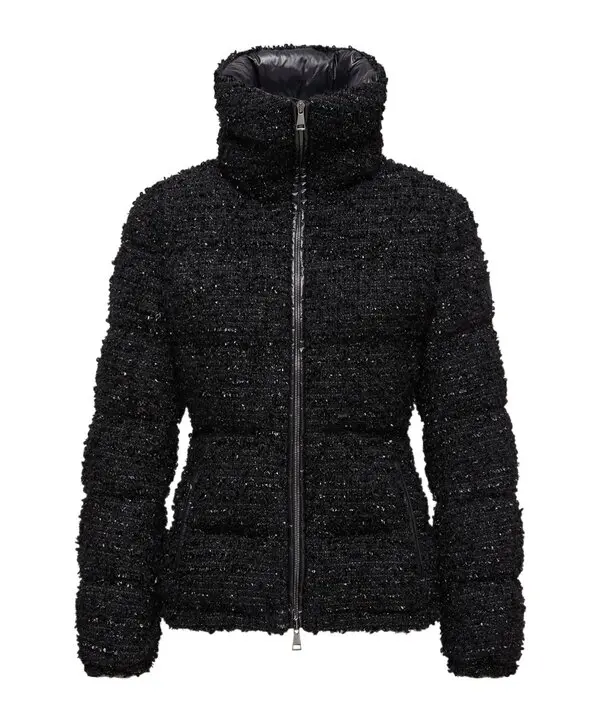 Moncler Urbel Tweed Short Down Jacket