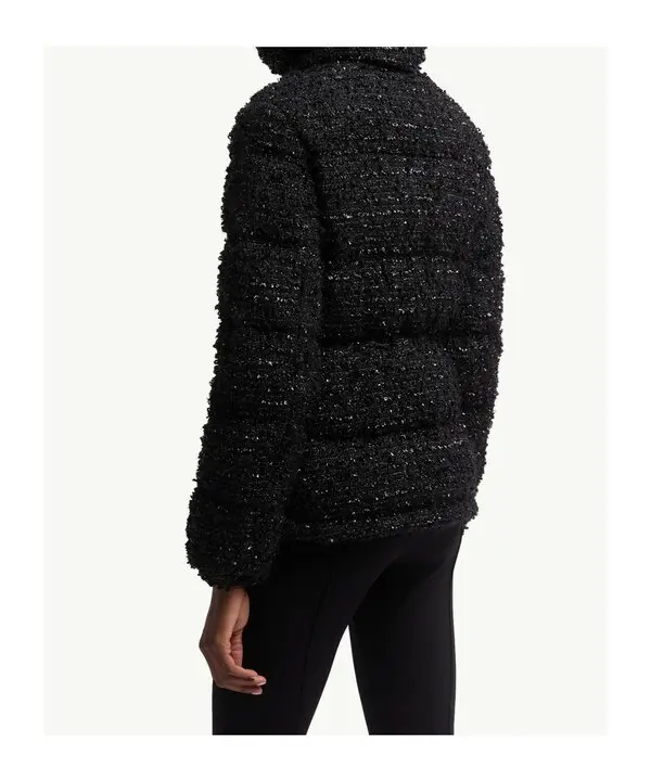 Moncler Urbel Tweed Short Down Jacket