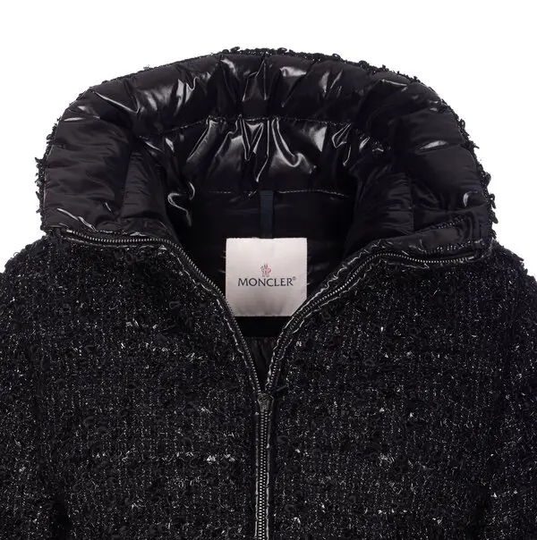 Moncler Urbel Tweed Short Down Jacket