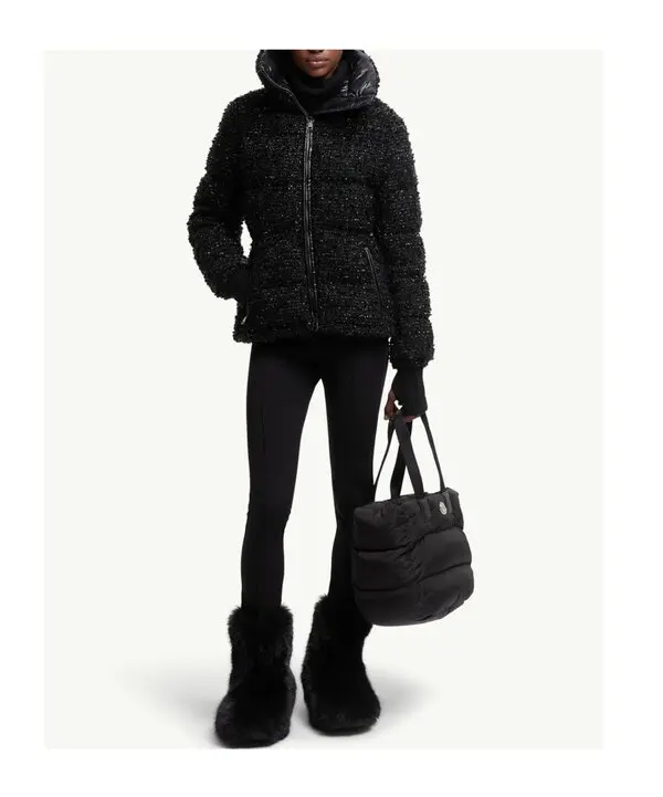 Moncler Urbel Tweed Short Down Jacket