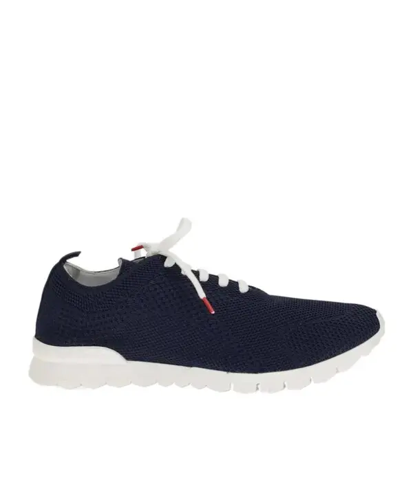 Kiton Knit Upper Lace-up Sneakers - Black