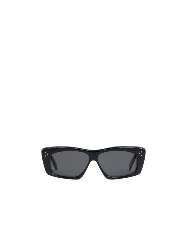 Celine Acetate Square Frame Sunglasses - Black
