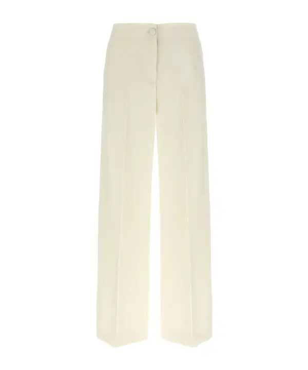 Brioni Pleated Wide-leg Trousers - White