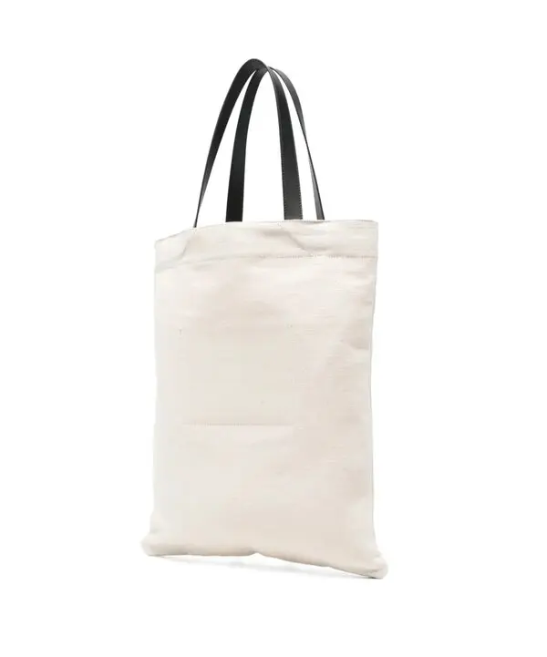 JIL SANDER Logo Tote Bag - White
