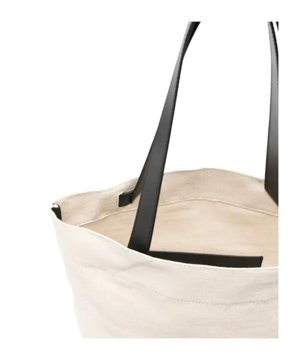 JIL SANDER Logo Tote Bag - White