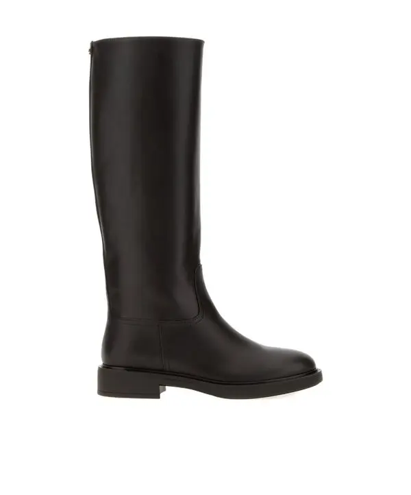 GIANVITO ROSSI Round Toe Boots - Black