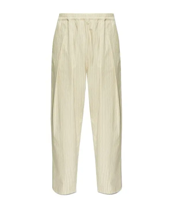 MAISON MARGIELA Pinstripe Tailored Trousers - Nude