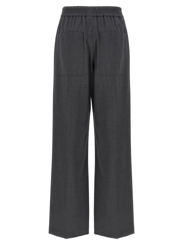 Brunello Cucinelli Elastic Waist Straight-leg Pants