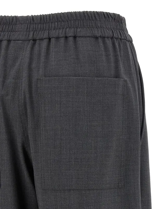 Brunello Cucinelli Elastic Waist Straight-leg Pants