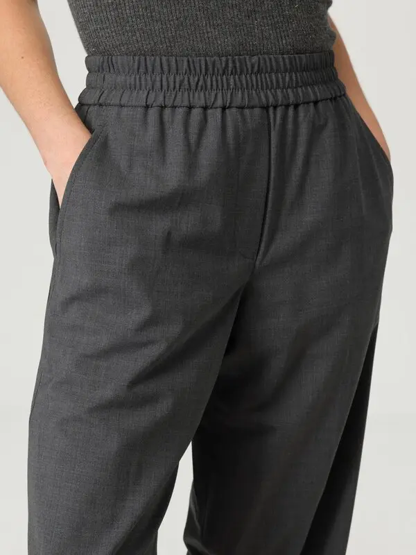 Brunello Cucinelli Elastic Waist Straight-leg Pants
