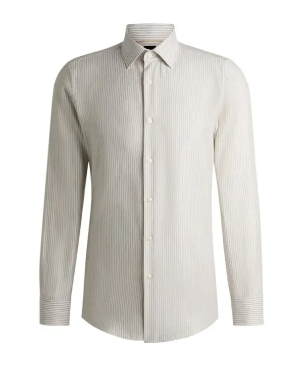 Hugo Boss Striped Shirt - White