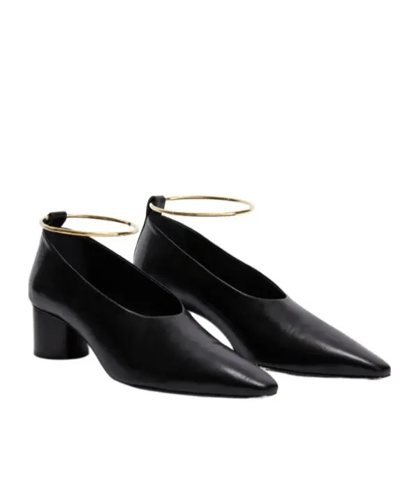 JIL SANDER Metal Ring Detail Pumps