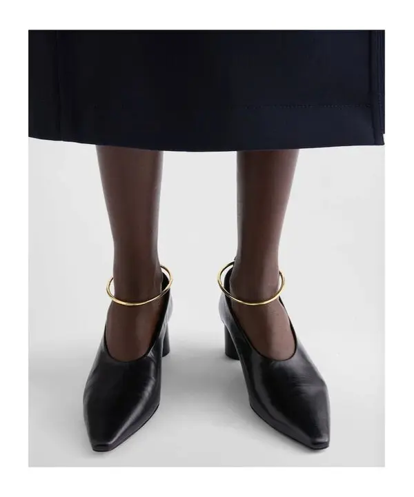 JIL SANDER Metal Ring Detail Pumps