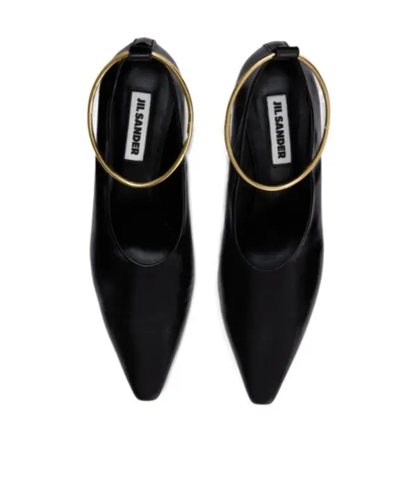 JIL SANDER Metal Ring Detail Pumps