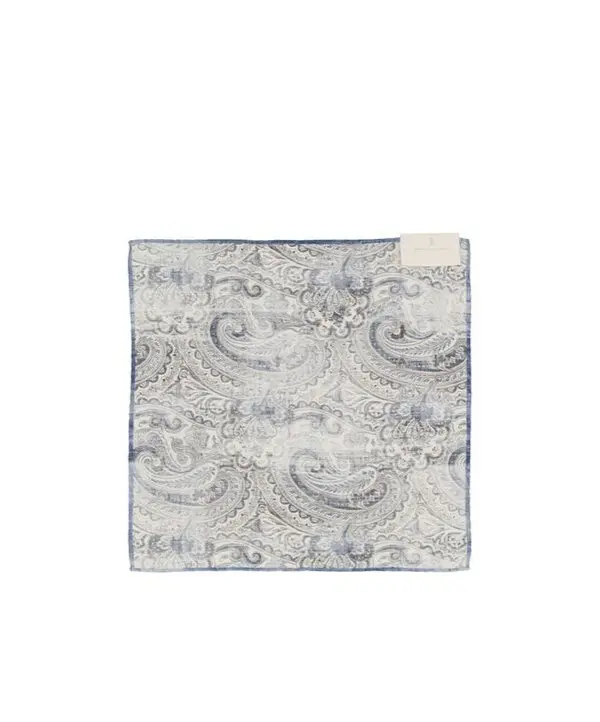 Brunello Cucinelli Double Face Pocket Square - Gray