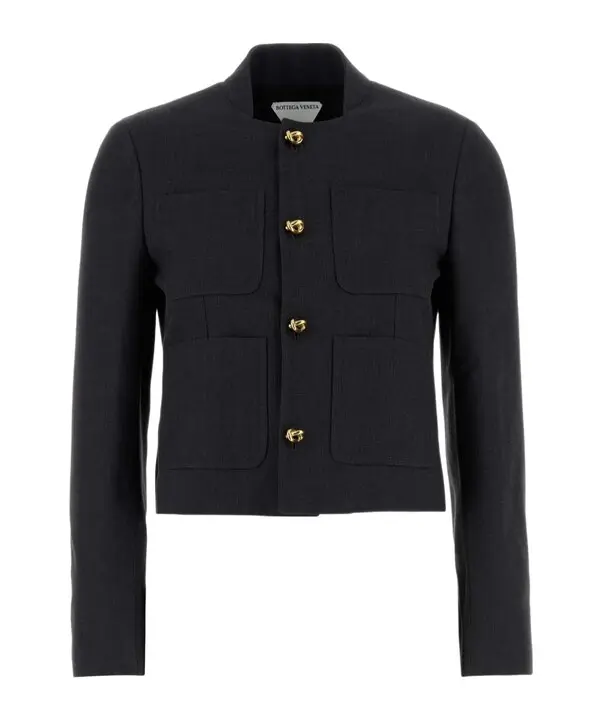 Bottega Veneta Pocket Detailed Jacket - Black