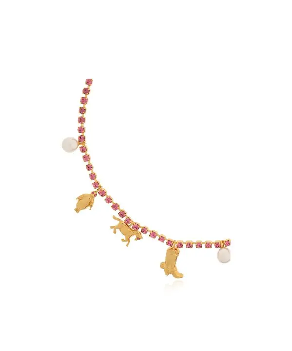 Marni Embellished Animal Charm Necklace