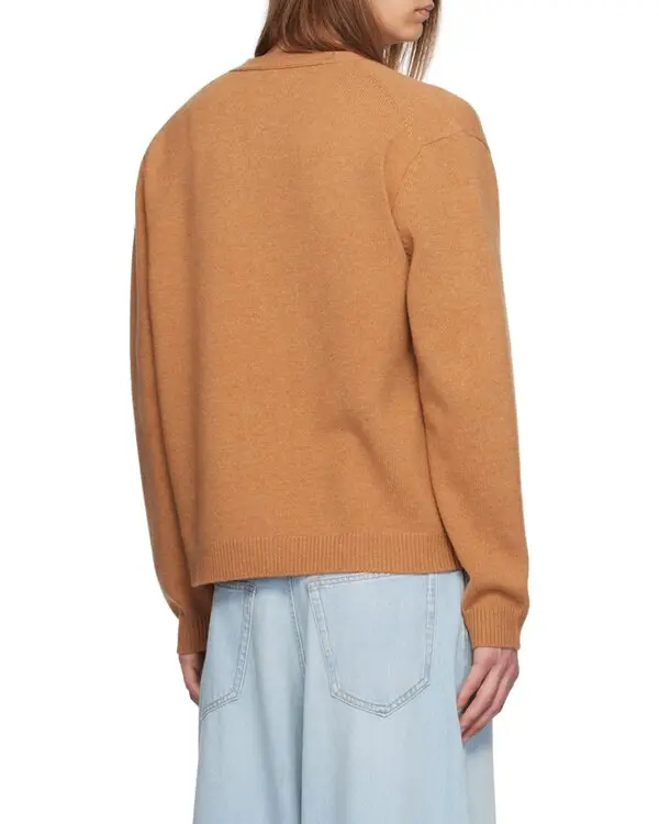 Maison Kitsuné Fox Head Intarsia Knit Cardigan - Sequoia