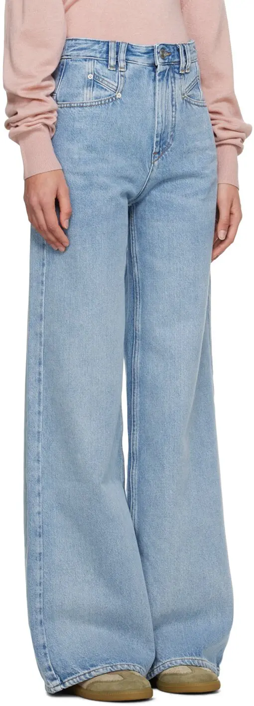 Isabel Marant Étoile Lemony Wide-leg Jeans - Gray