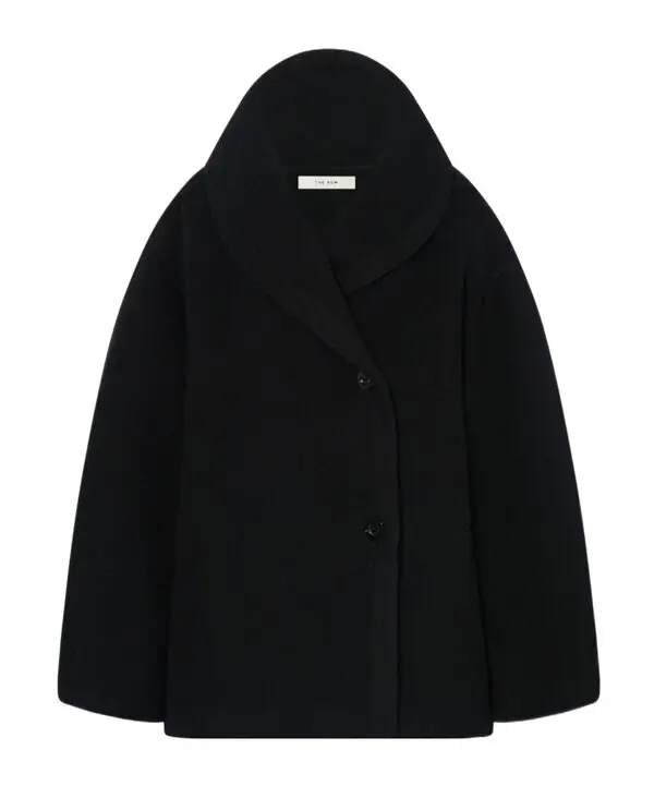 THE ROW Temur Wrap Coat - Black