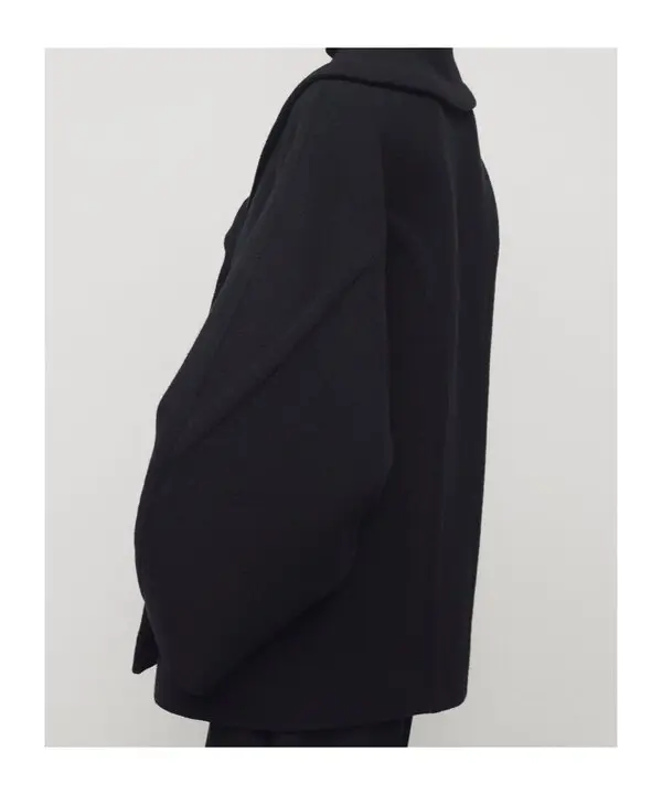 THE ROW Temur Wrap Coat - Black