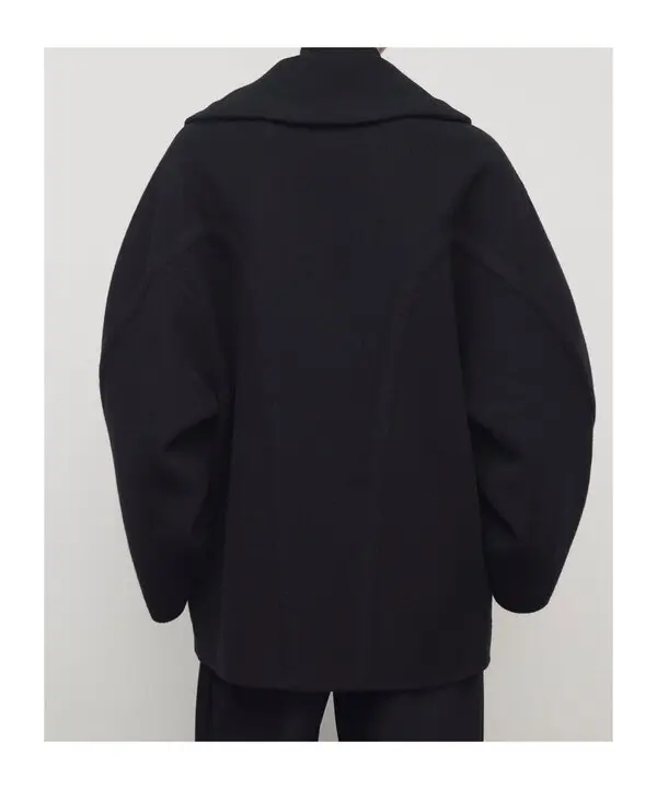 THE ROW Temur Wrap Coat - Black