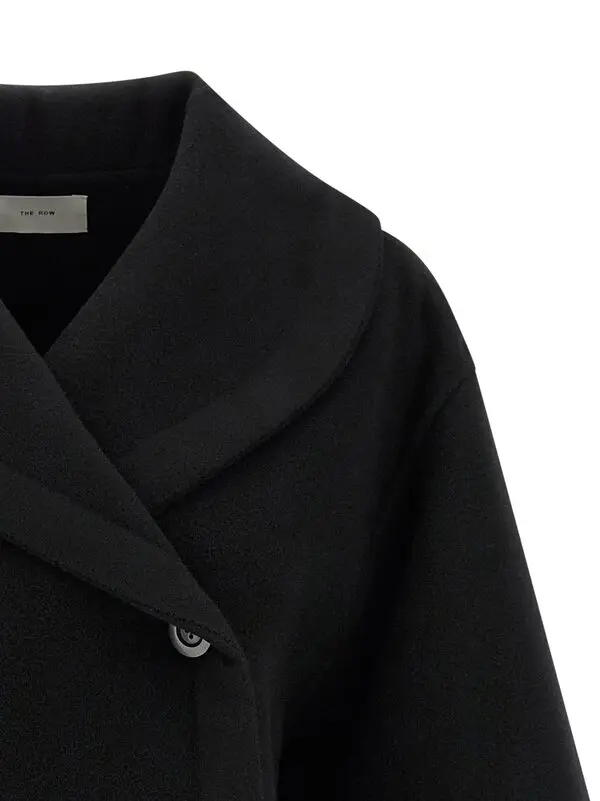 THE ROW Temur Wrap Coat - Black