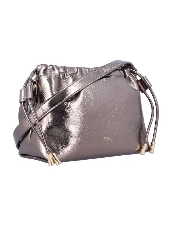 A.p.c. Metallic Drawstring Shoulder Bag