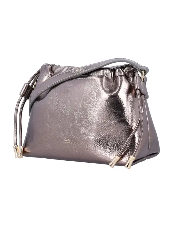A.p.c. Metallic Drawstring Shoulder Bag