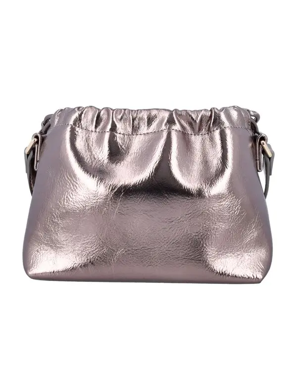 A.p.c. Metallic Drawstring Shoulder Bag