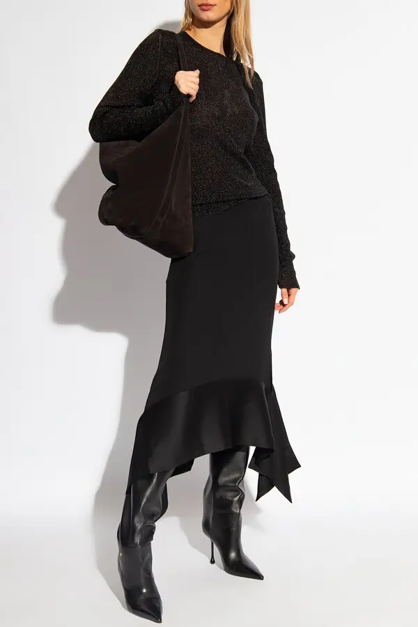 TOTEME Metallic Ribbed-knit Jumper