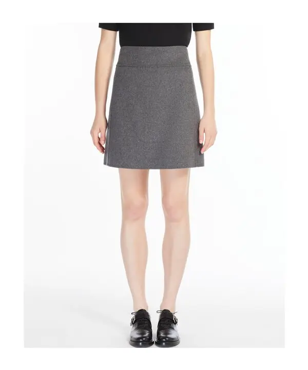 Max Mara Wool Skirt - Medium Gray