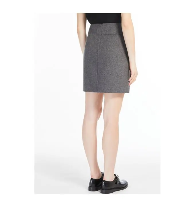 Max Mara Wool Skirt - Medium Gray
