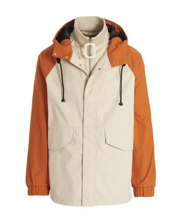 J.W.ANDERSON Jw Anderson Hooded Long-sleeved Jacket - Nude