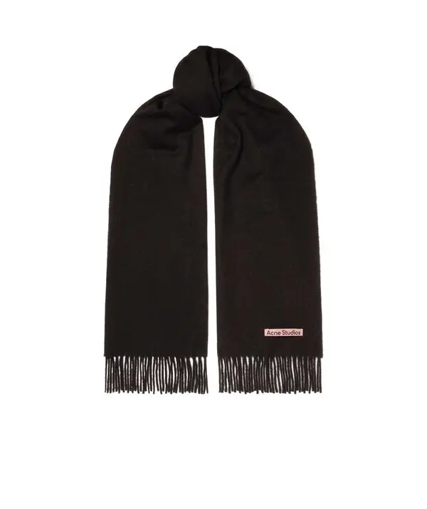 Acne Studios Fringed Scarf - Black