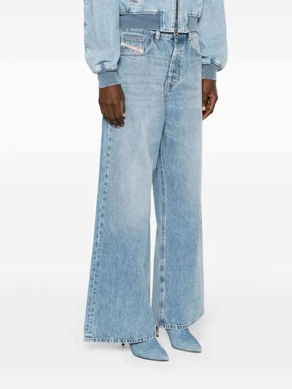 DIESEL® 1996 D-sire Low-rise Wide-leg Jeans - Blue