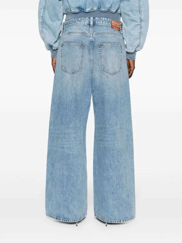 DIESEL® 1996 D-sire Low-rise Wide-leg Jeans - Blue