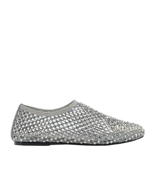 STRATEGIA Dolly Embellished Ballerinas - Grey