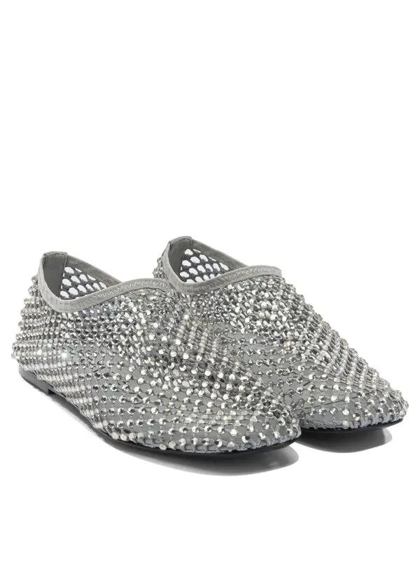 STRATEGIA Dolly Embellished Ballerinas - Grey