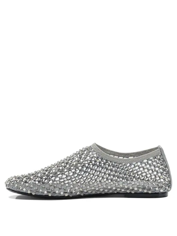 STRATEGIA Dolly Embellished Ballerinas - Grey