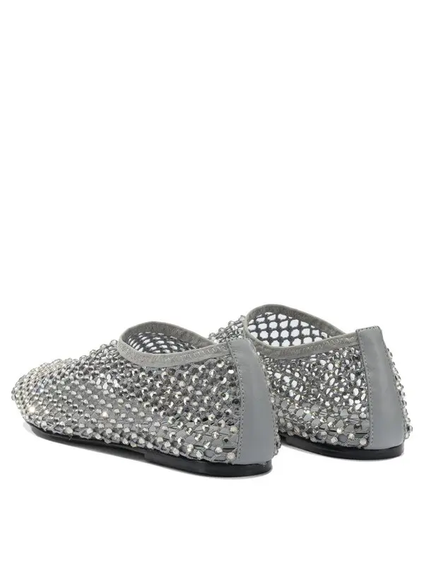 STRATEGIA Dolly Embellished Ballerinas - Grey