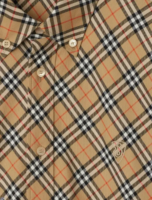 Burberry Checked Long-sleeved Shirt