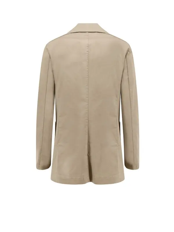 Aspesi Single-breasted Suit With Wide-leg Trousers