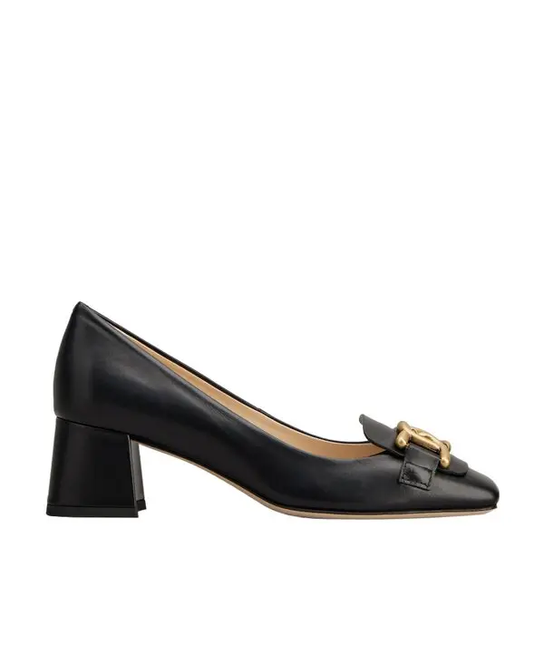 TOD'S Square Toe Chain Detail Pumps