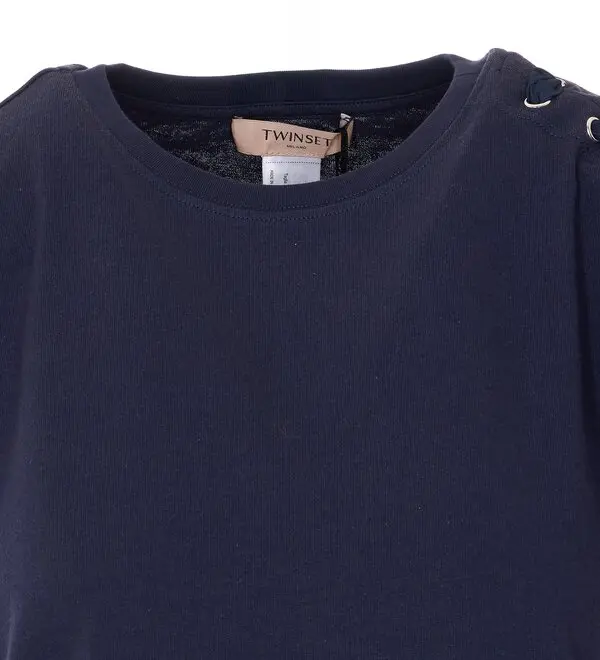 TWINSET Sleeveless Bow Detail T-shirt